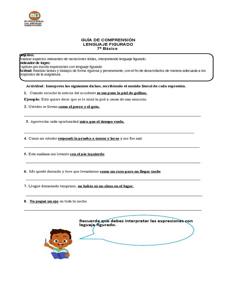 Guia Lenguaje Figurado | PDF