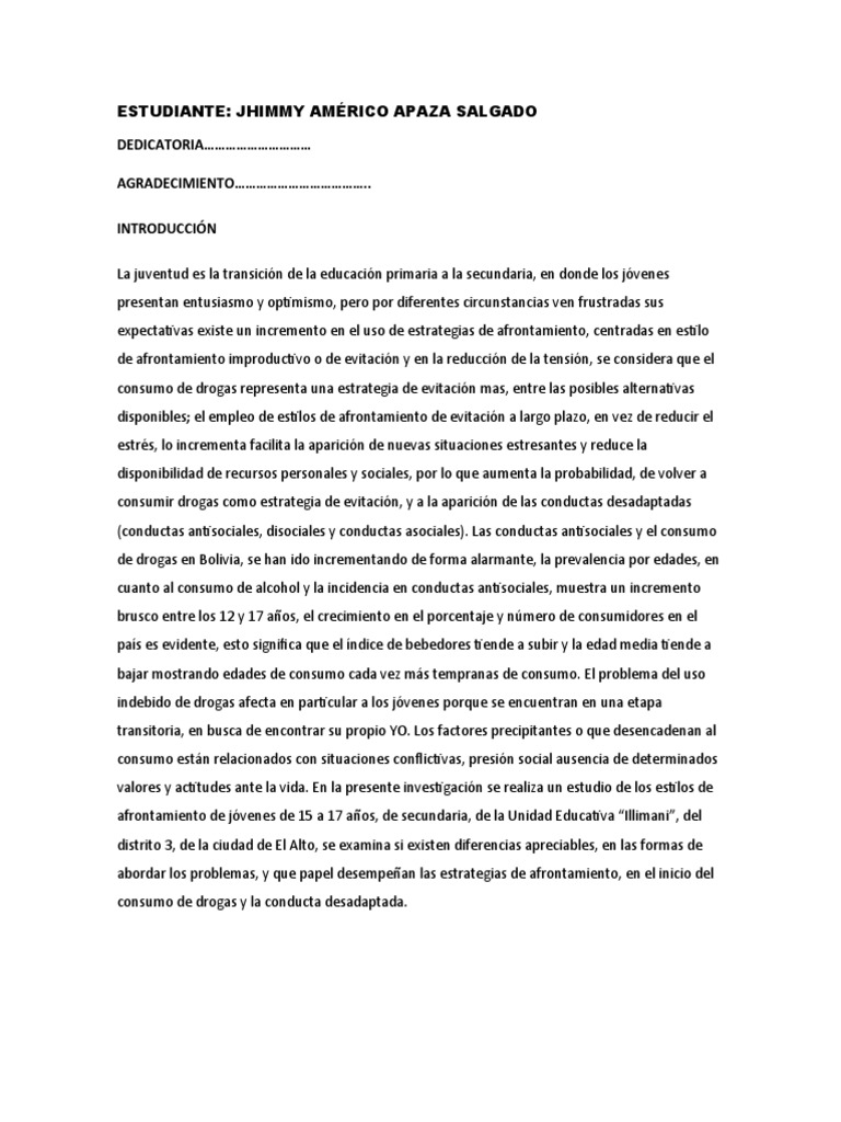 Las Drogas 2021 | PDF | La dependencia de sustancias | Juventud