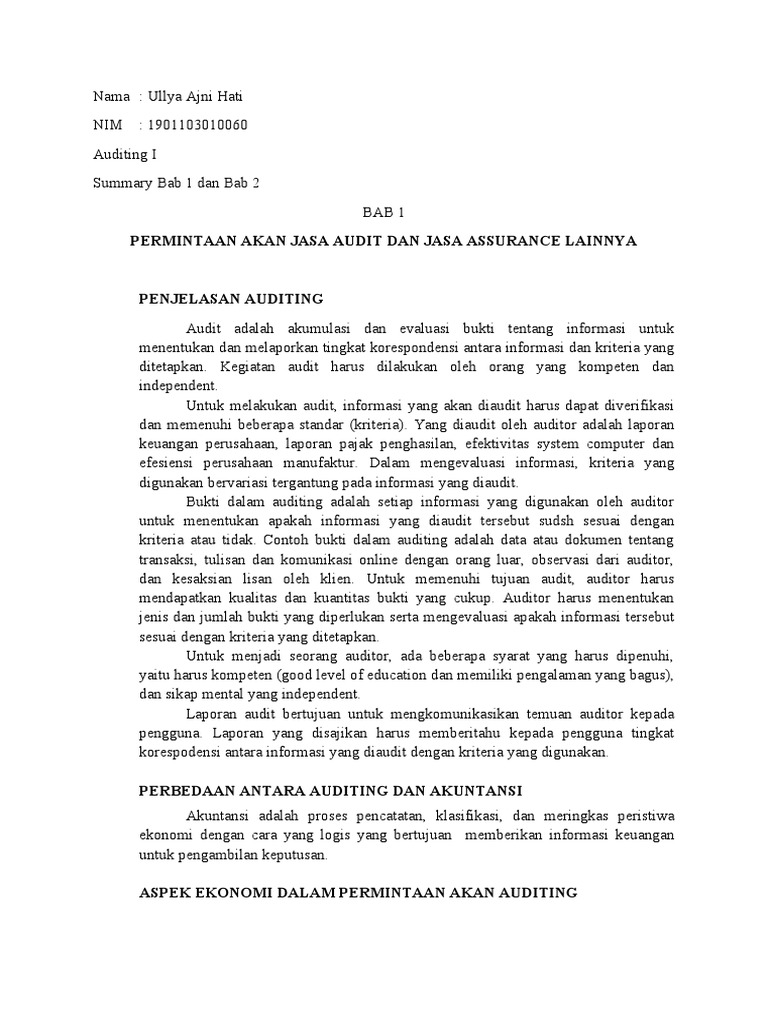 Summary Bab 1 Dan Bab 2 Pdf