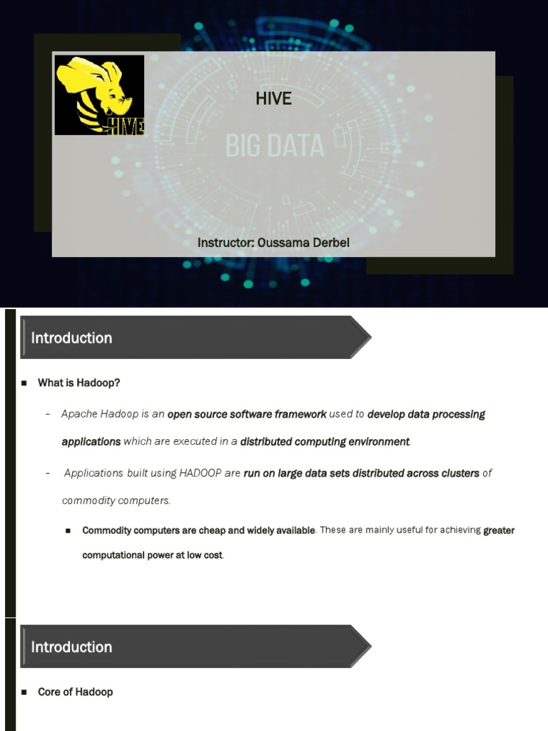 Chapter 5 Hive | PDF | Apache Hadoop | Map Reduce