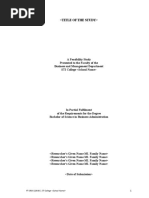 Technical Feasibility Study Format | PDF | Feasibility Study | Economies