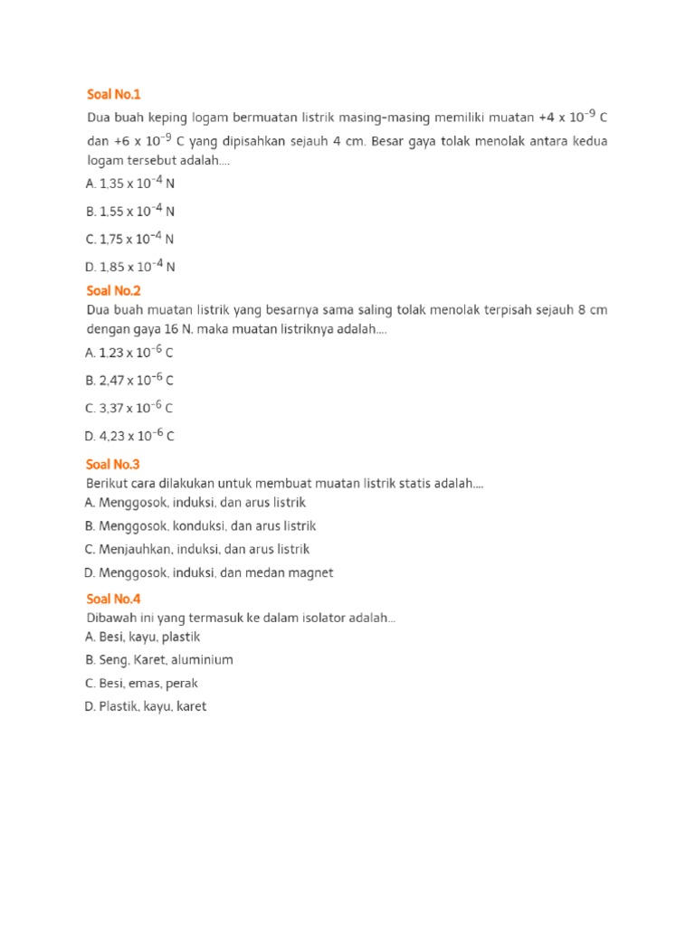 Latihan Statis | PDF
