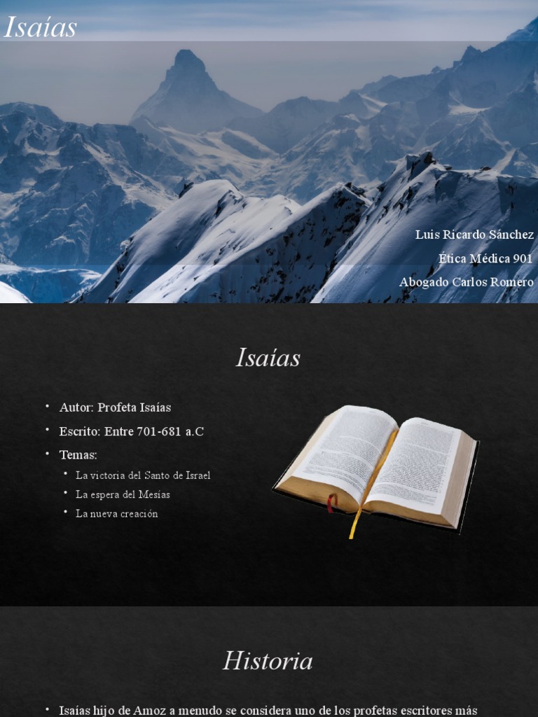 Presentación Libro de Isaias | PDF | Isaias | Pecado