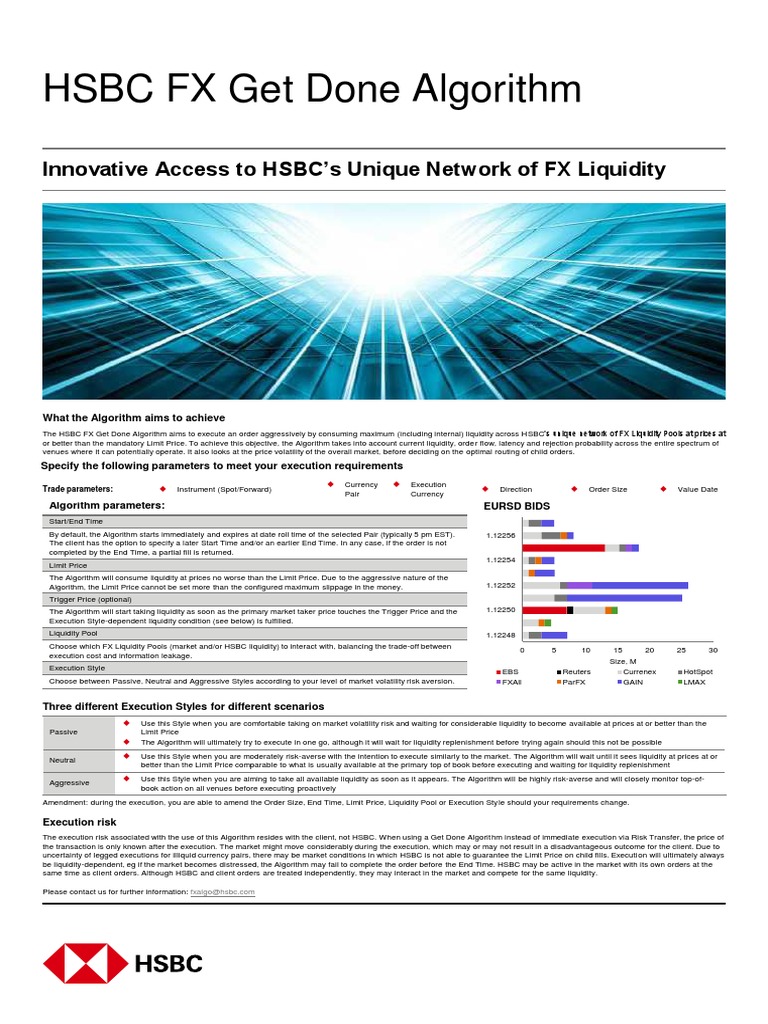 HSBC FX Get Done Algorithm: Innovative Access To HSBC's Unique Network ...