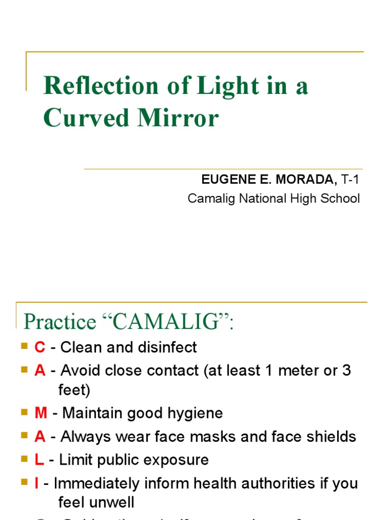 Reflection in Curved Mirror | PDF | Mirror | Electromagnetism