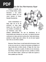 Ficha Leyenda de Los Hermanos Ayar | PDF