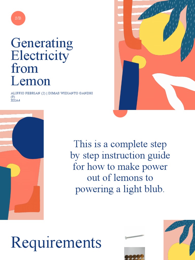 Lemon Battrey Experiment XIIA4 Aliffio Febrian, Dimas Widianto Gandhi | PDF | Home & Garden