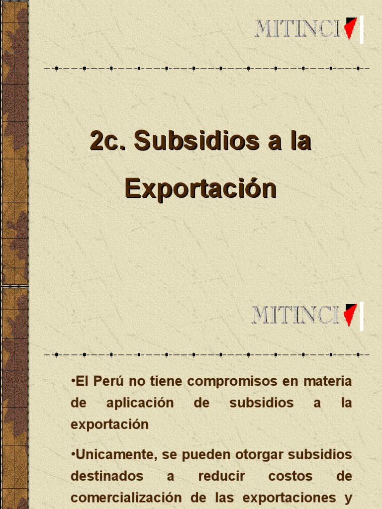 Subsidios | PDF | Subvención | Seguridad alimentaria