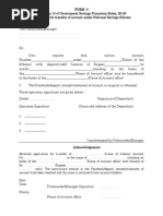 Post Office ECS Mandate Form PDF | PDF