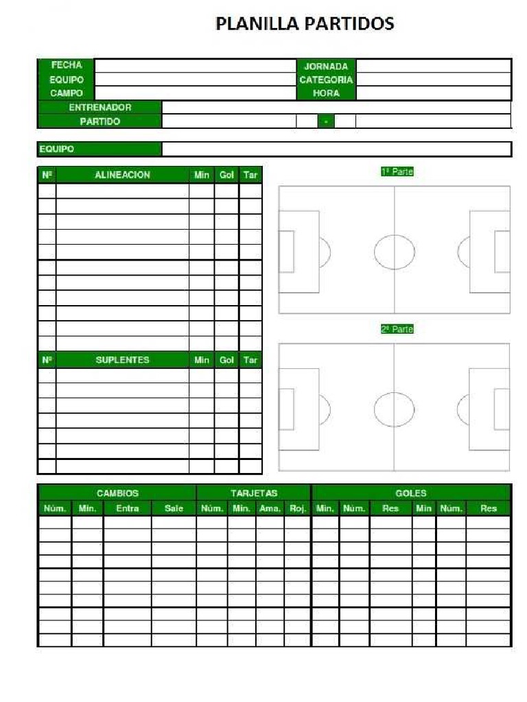 Informe Partido Futbol 11 | PDF