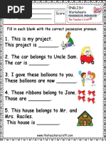 Simple Past Tense Grade 3 Worksheet | PDF