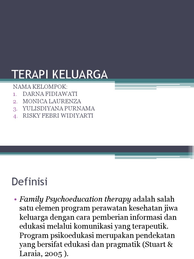Terapi Keluarga | PDF | Kesehatan Holistik