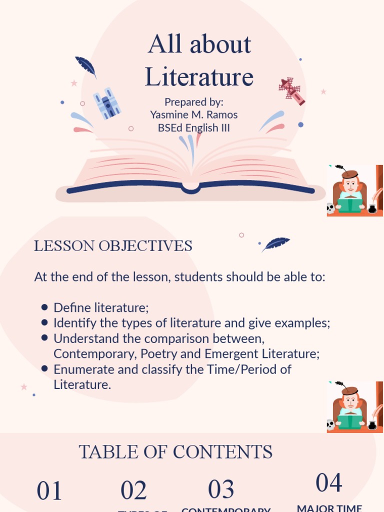 Literature Presentation by Yasmine Ramos | PDF | Narrative | Romanticism