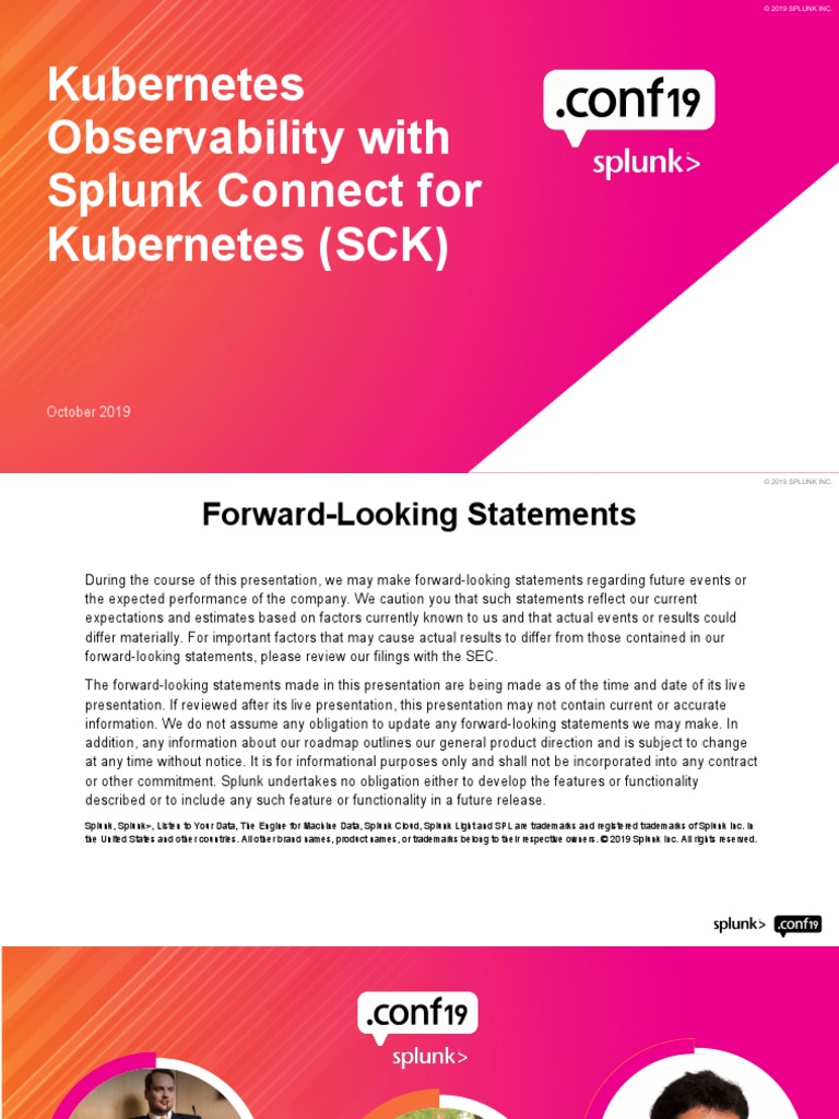 Kubernetes Observability With Splunk Connect For Kubernetes (SCK) | PDF ...