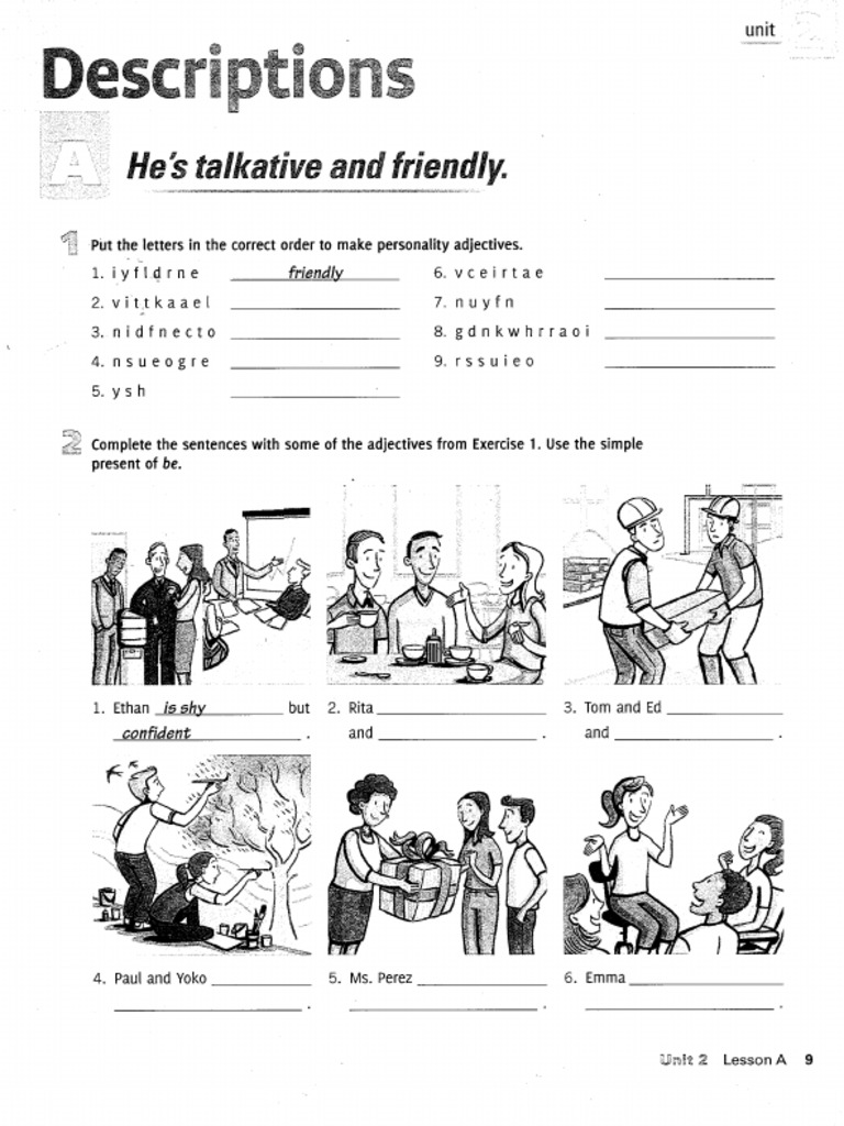 Unit 2-Four Corners Workbook 2a | PDF