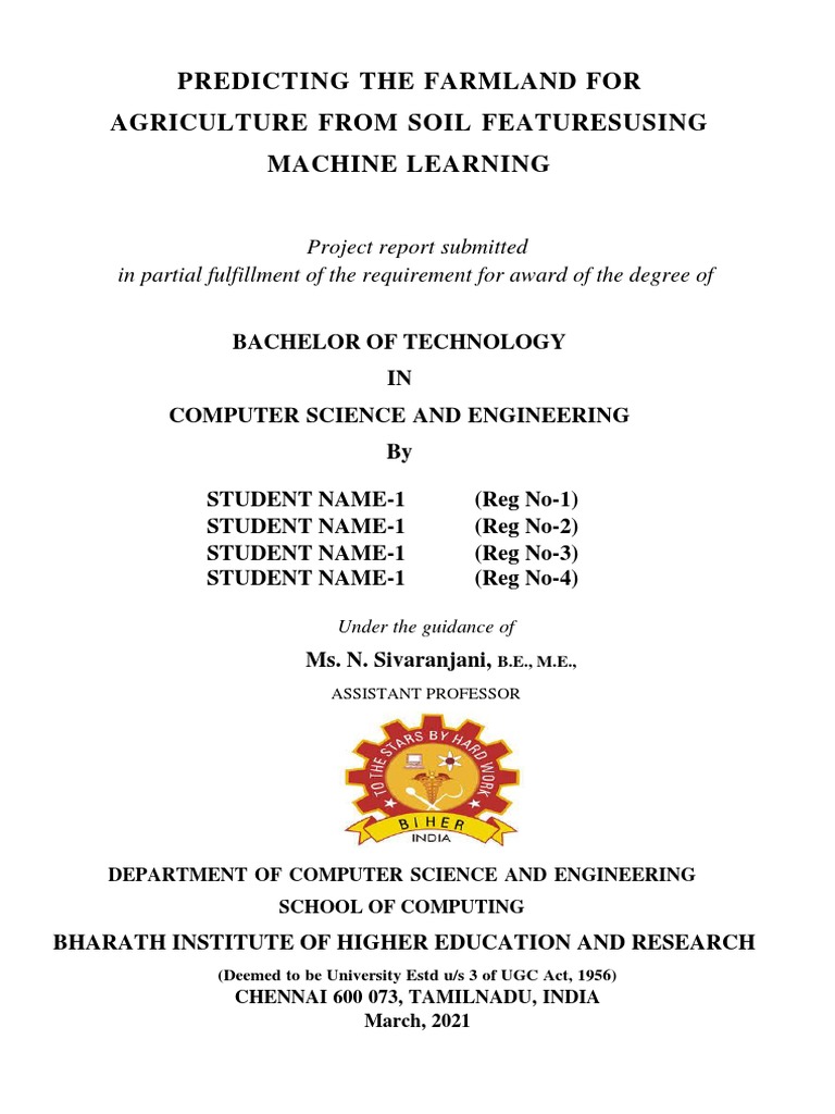 Machine Learning for Predicting Farmland Suitability in India Based on ...