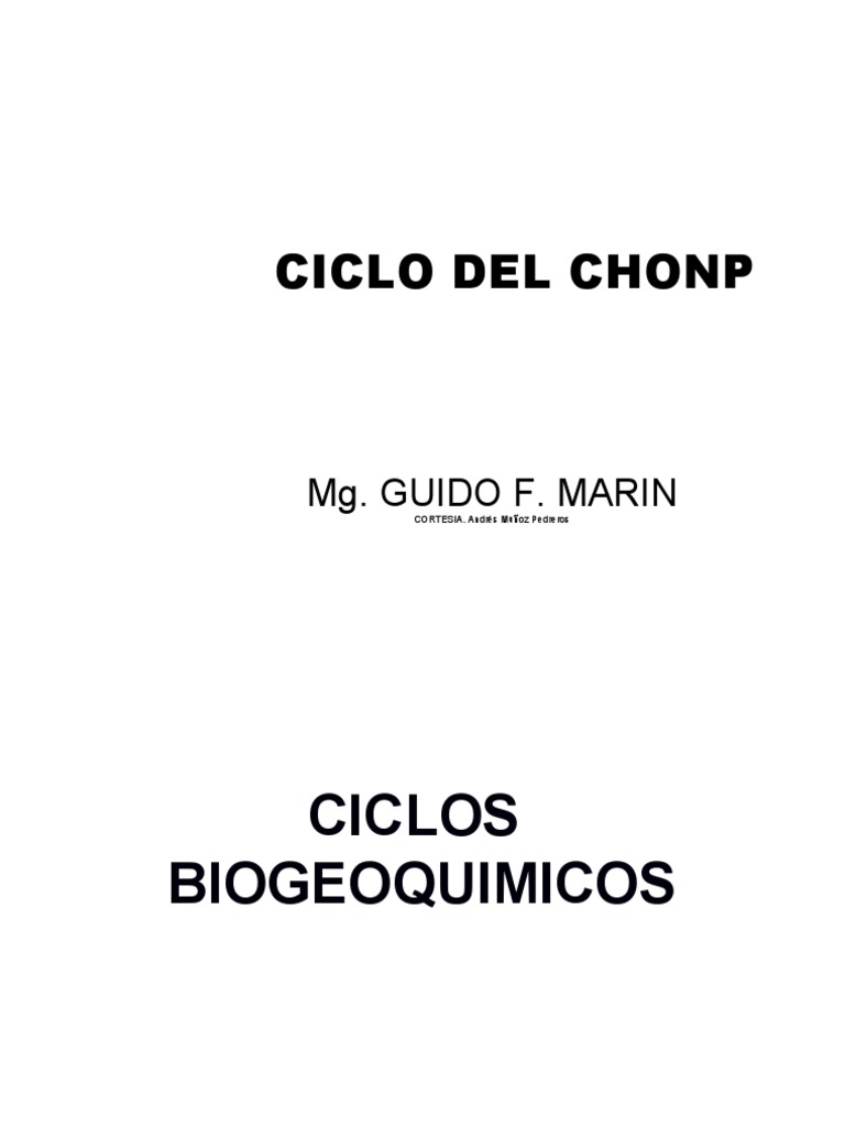 Ciclo Chonp | PDF | Agua | Dióxido de carbono