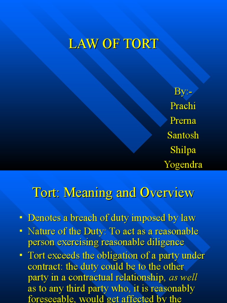 Presentation On Tort-Construction (EDocFind - Com) | PDF | Tort ...