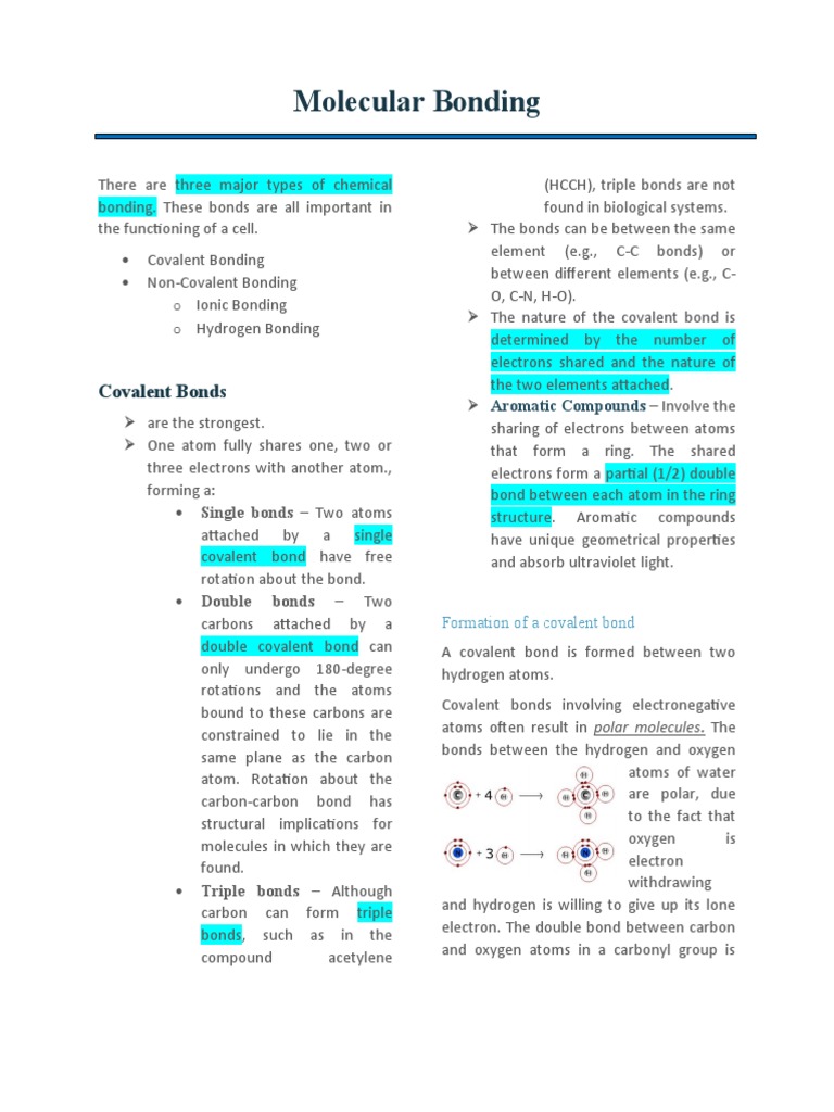 MODULE 4 - Bonding | PDF | Chemical Bond | Chemical Polarity