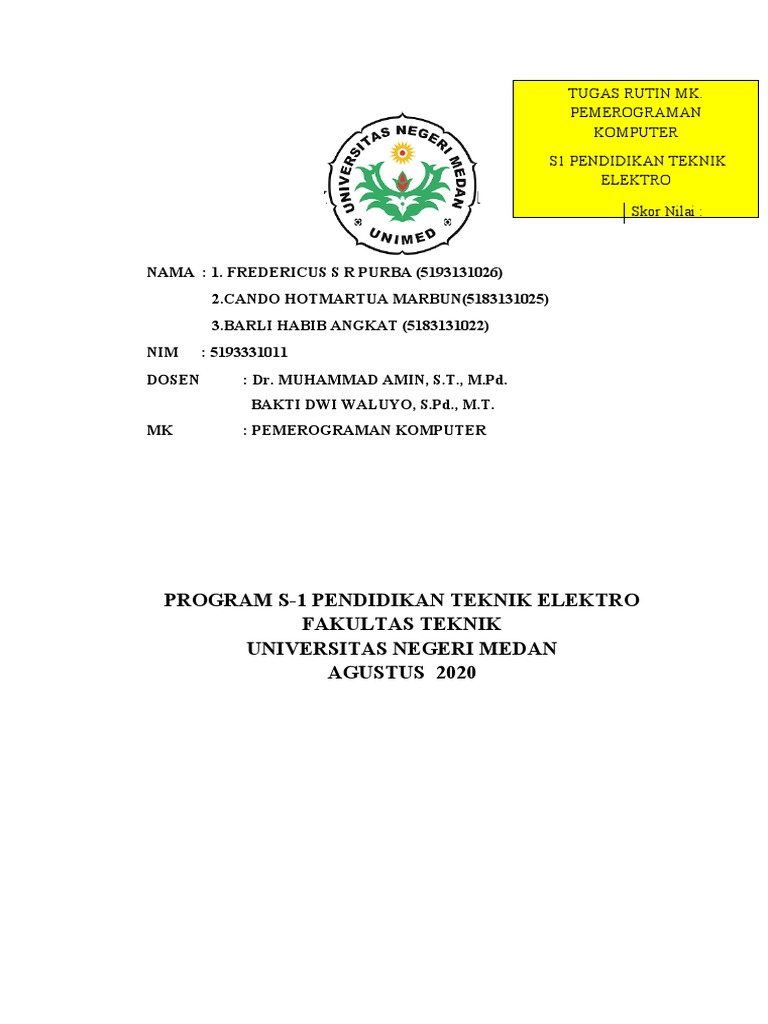 Tugas Rutin MK | PDF