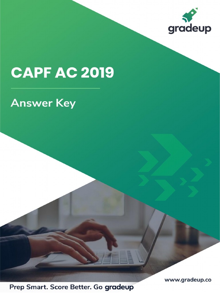 CAPF AC Paper I Answer Key Set A | PDF