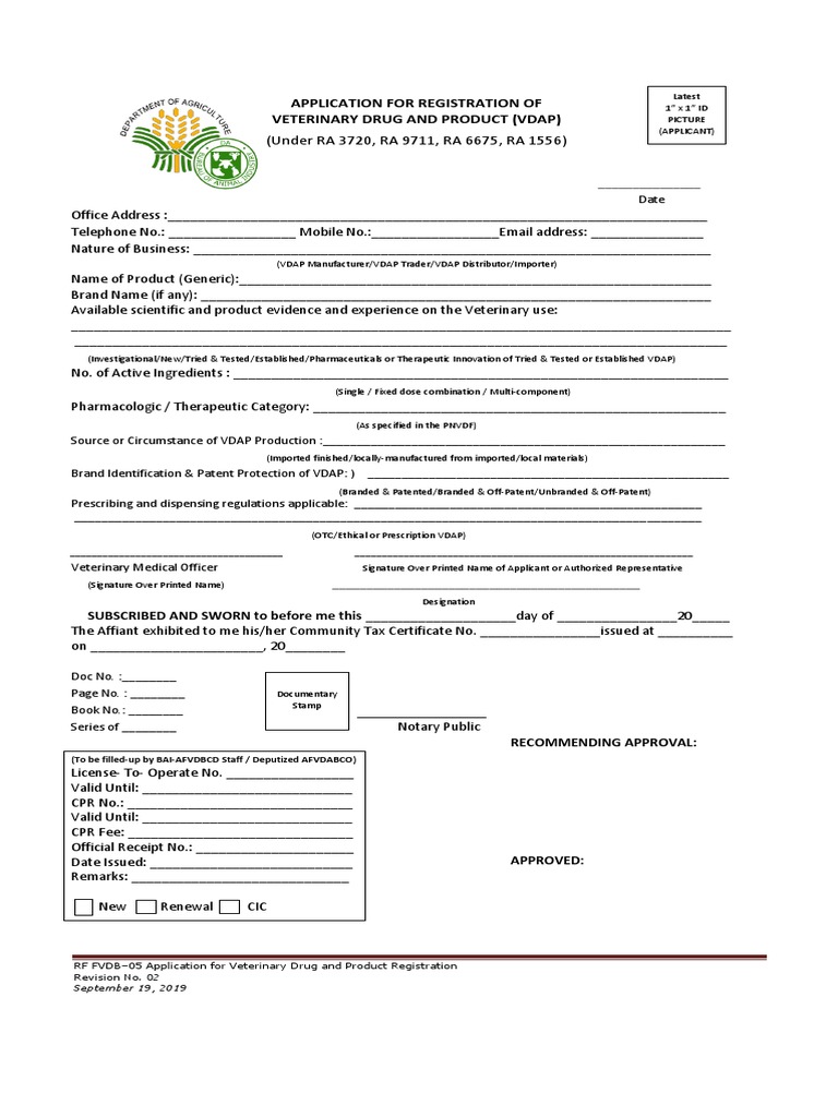 Registration of Veterinary Drug and Product | PDF | Generic Drug ...