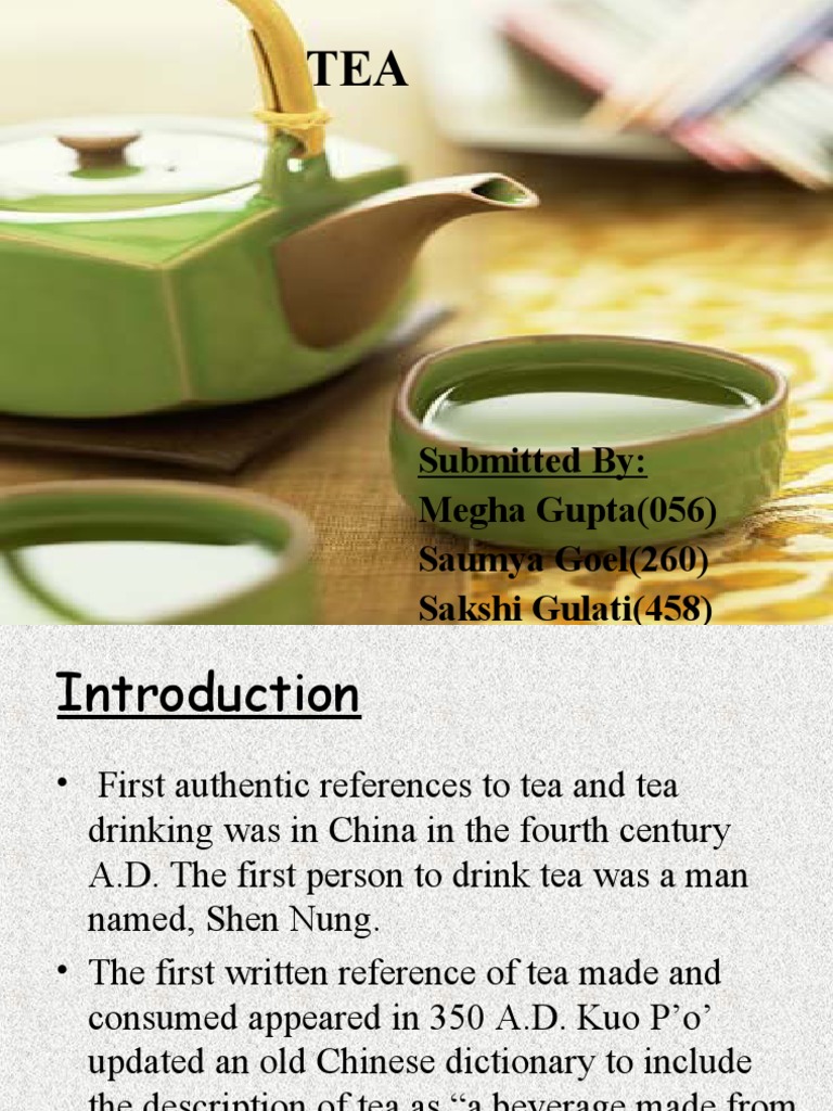 Final Tea | PDF | Tea | Drink