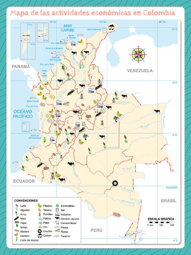 Mapa económico de Colombia | PDF