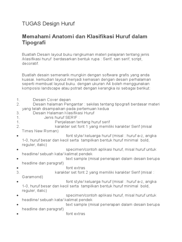 Desain Buku Tipografi: Anatomi & Klasifikasi | PDF | Seni & Disiplin Bahasa | Seni