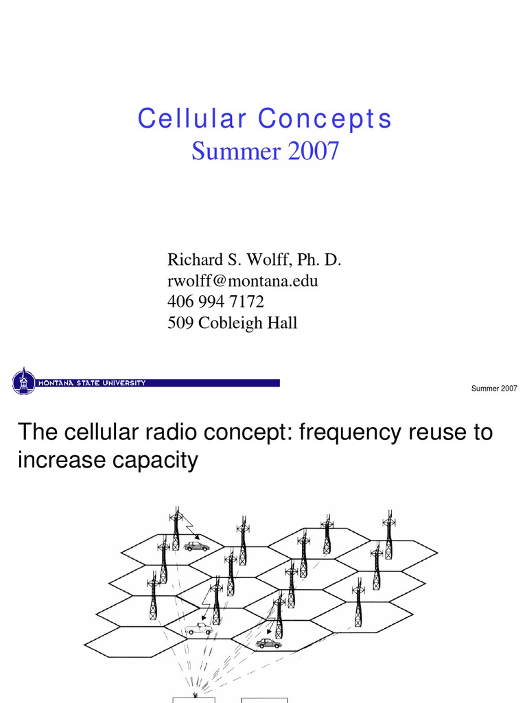 Cellular Concepts Summer 2007: Richard S. Wolff, Ph. D. Rwolff@montana ... Cellular Concepts Summer 2007: Richard S. Wolff, Ph. D. Rwolff@montana ...
