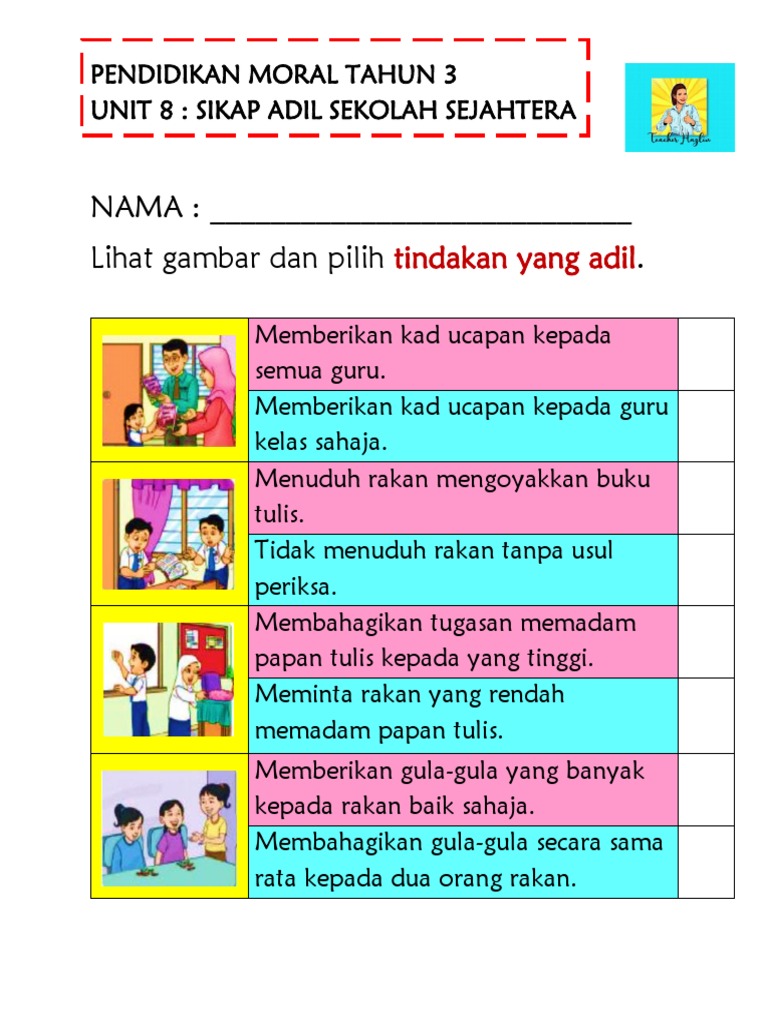 Pendidikan Moral Tahun 3 | PDF
