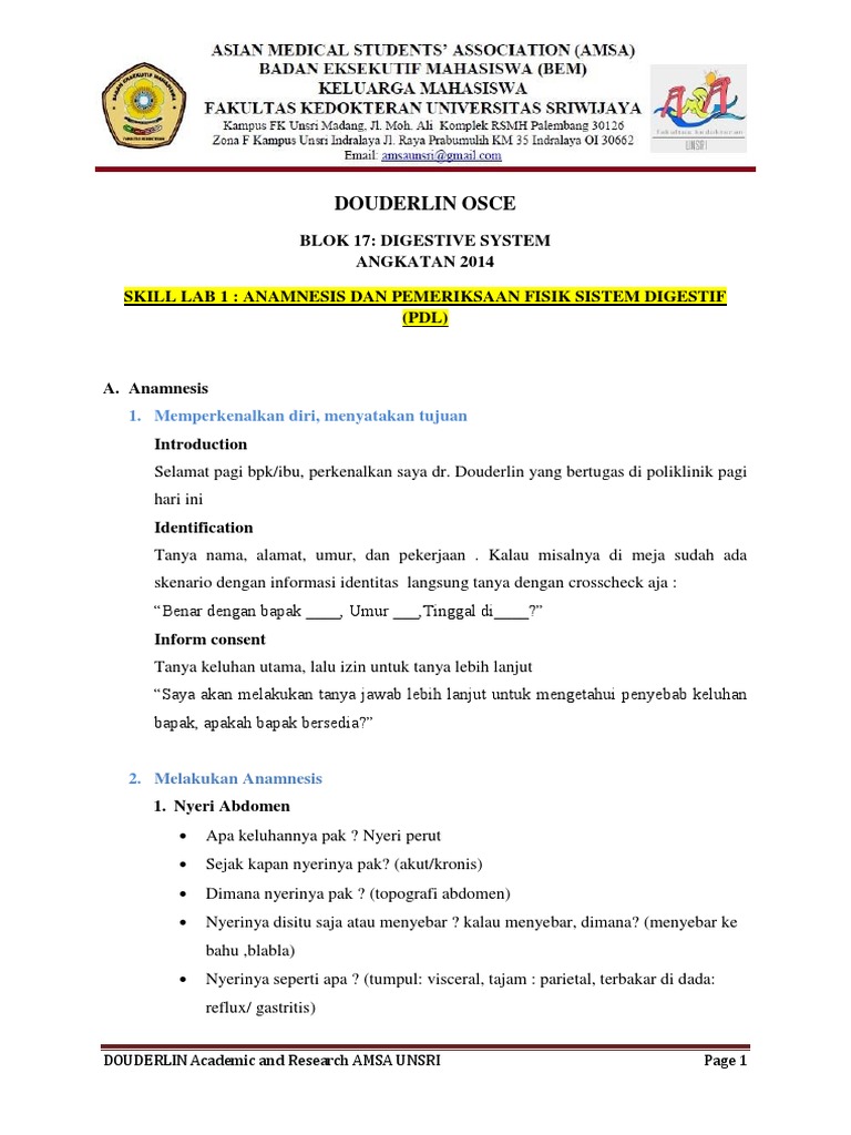 Douderlin Osce Blok 17 | PDF