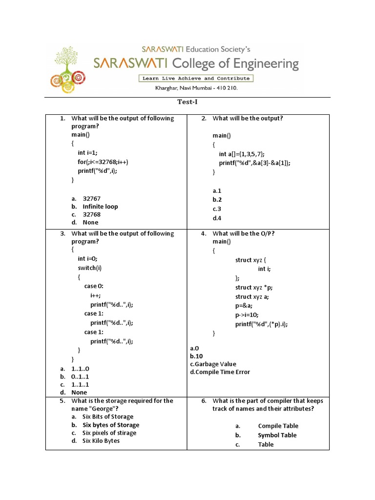 Technical Test Practice-Wipro | PDF | C (Programming Language ... Technical Test Practice-Wipro | PDF | C (Programming Language ...