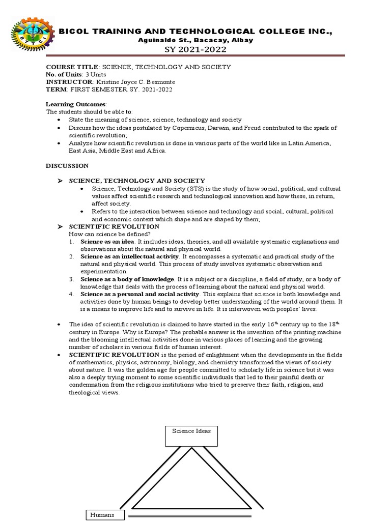 STS Module 1 PDF | PDF | Science | Heliocentrism