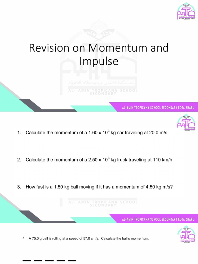 Revision On Momentum and Impulse | PDF