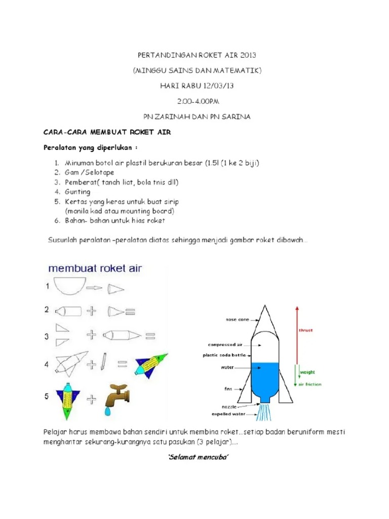 Pembuatan Roket Air | PDF