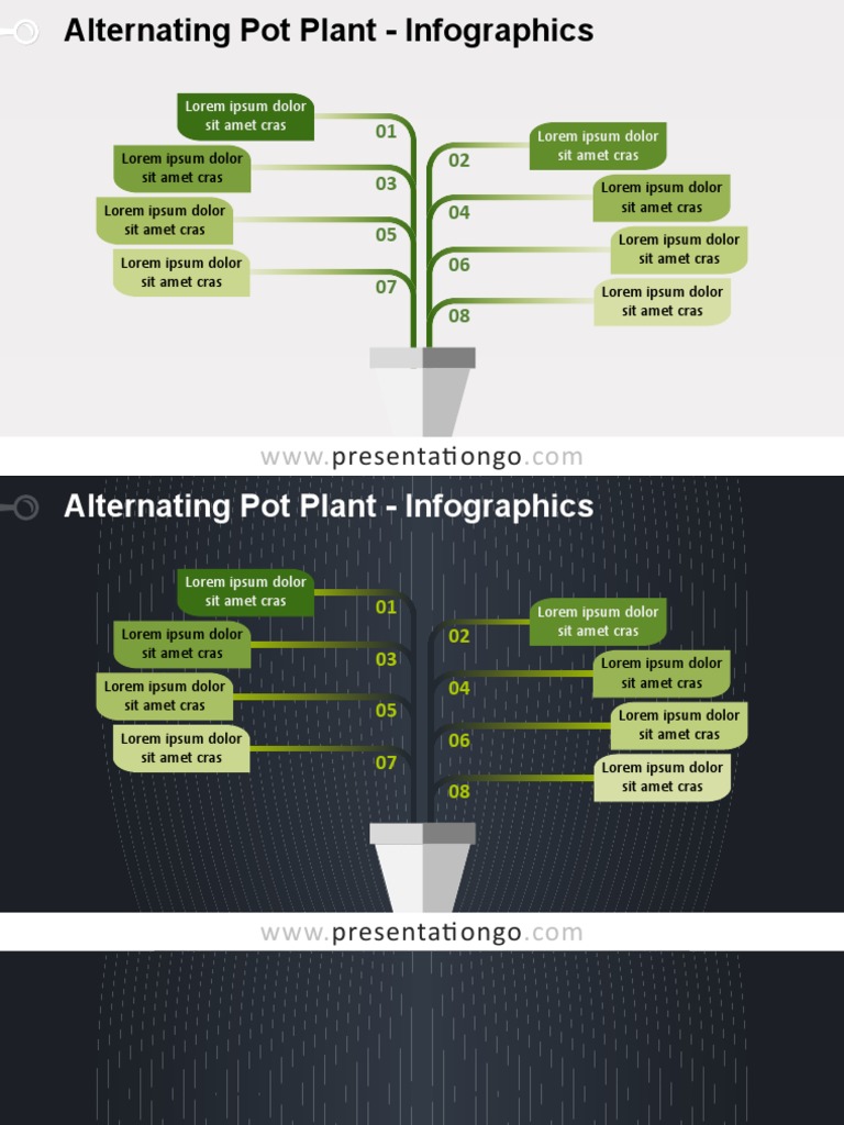 Alternating Pot Plant Infographics PGo 16 9 | PDF