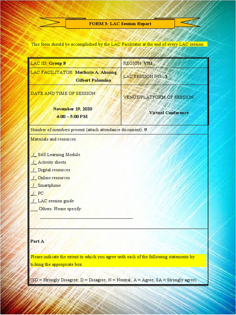 Lac Session 3 Report | PDF | Pedagogy | Teaching