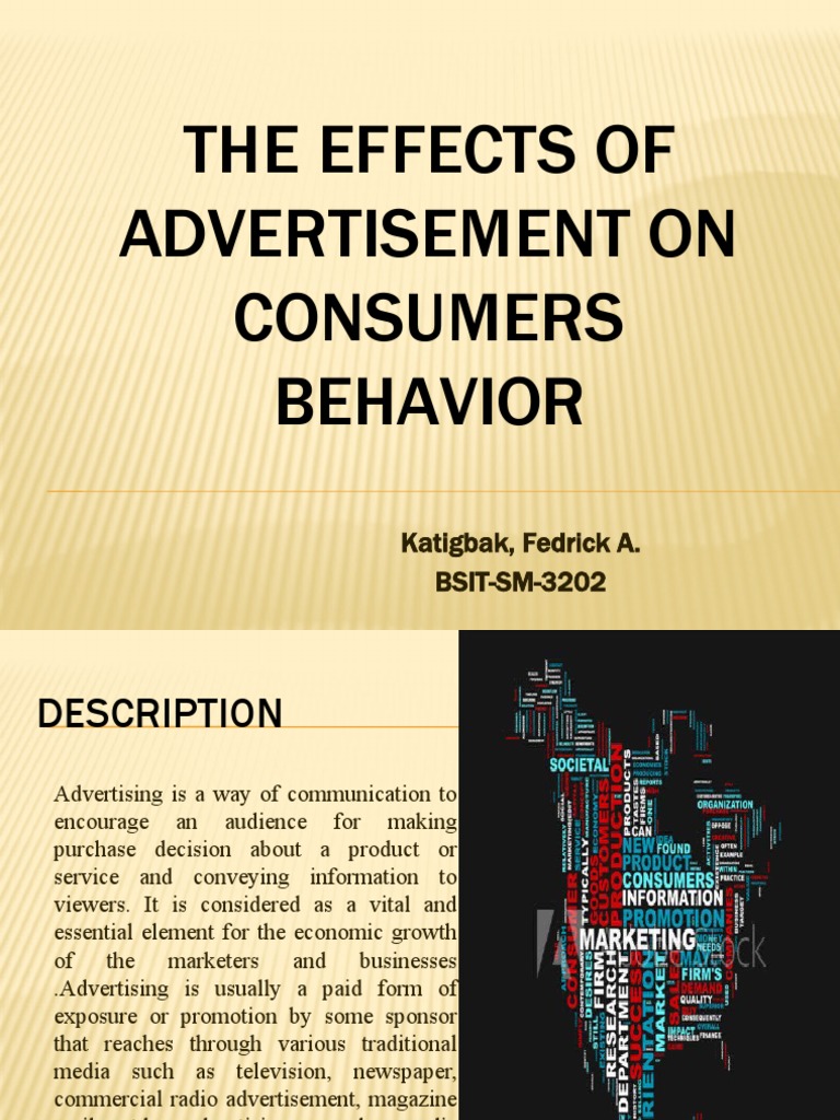 The Effects of Advertisement On Consumers Behavior | PDF | Advertising ...