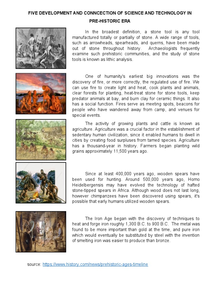 Five Development and Conncection of Science and Technology in Pre ...