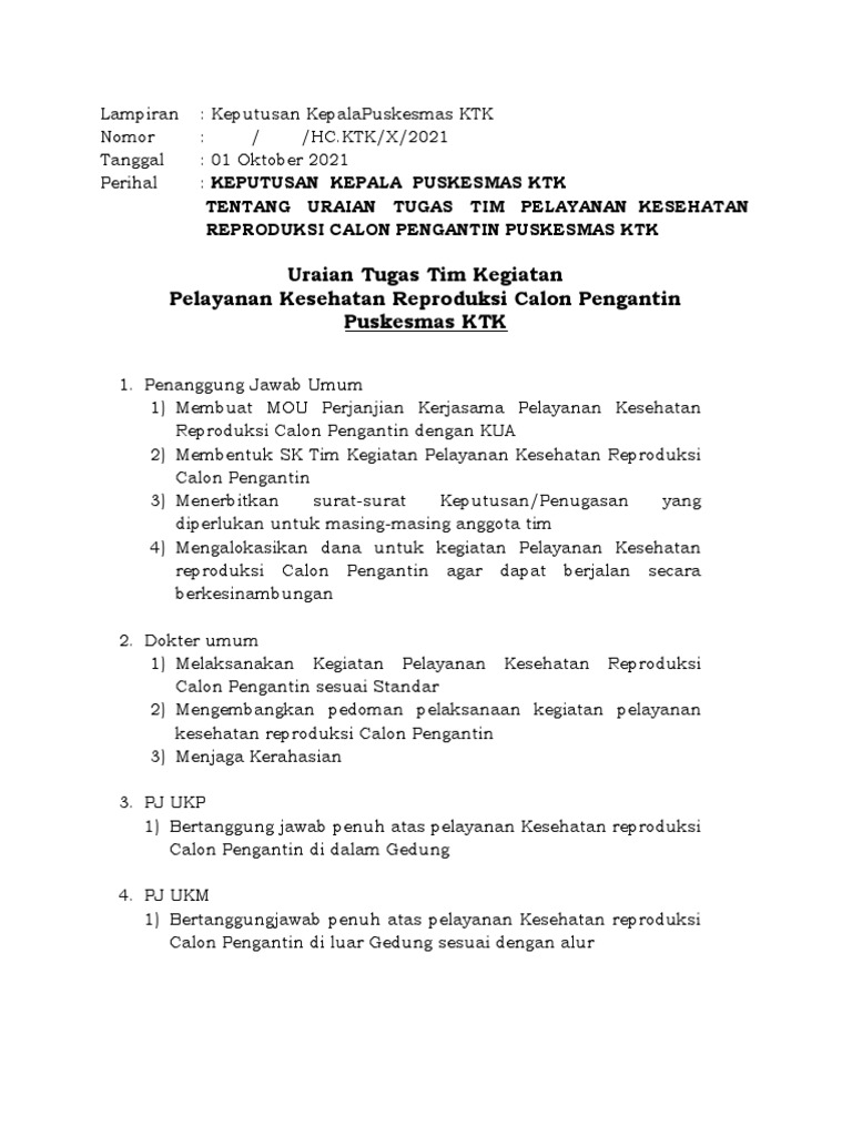 Uraian Tugas Tim Catin | PDF | Sains & Matematika