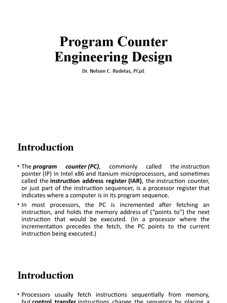 4-Program Counter Engineering Design | PDF