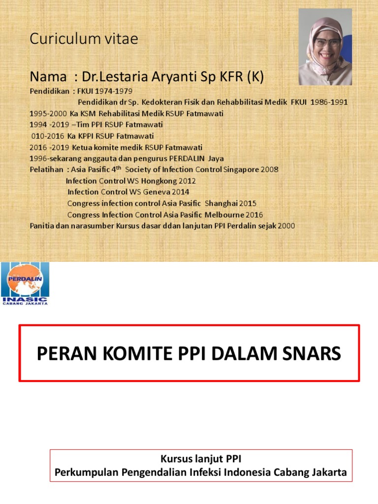 Peran KOMITE PPI - SNARS 1 (DR Lestaria) | PDF