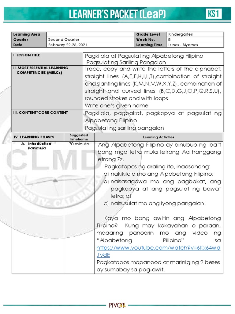 Q2 - Week 8 - PIVOT 4A LEAP | PDF