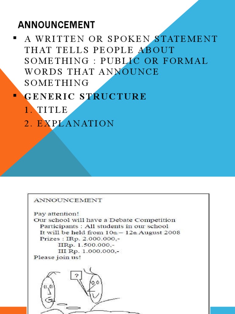 ANNOUNCEMENT | PDF