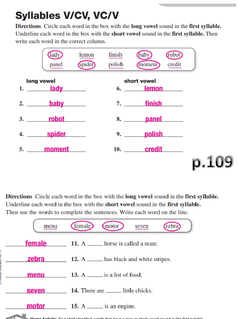 Spelling Answers L.5 | PDF