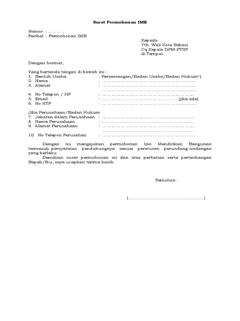 Form Imb | PDF