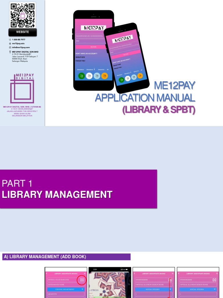 Library Management Application Guide | PDF | Barcode | Qr Code