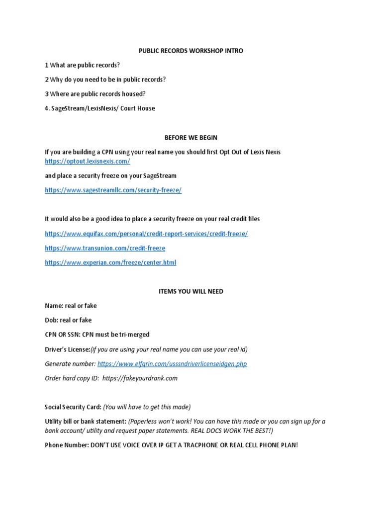 Getting Established in Public Records: A Step-by-Step Guide to Building ...