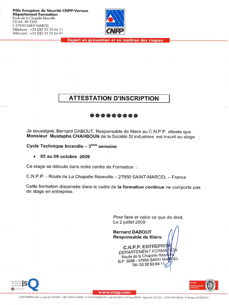 Formation CNPP | PDF